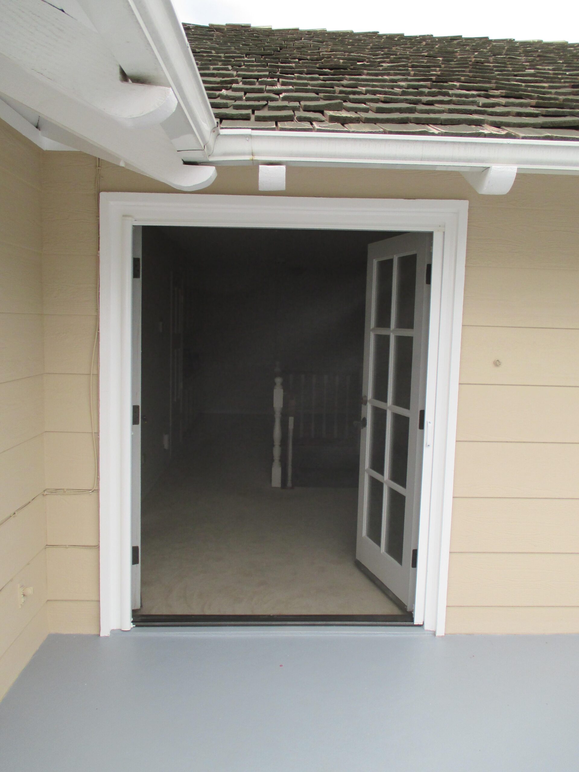 Single Over Double Doors | California Retractable Screen Doors