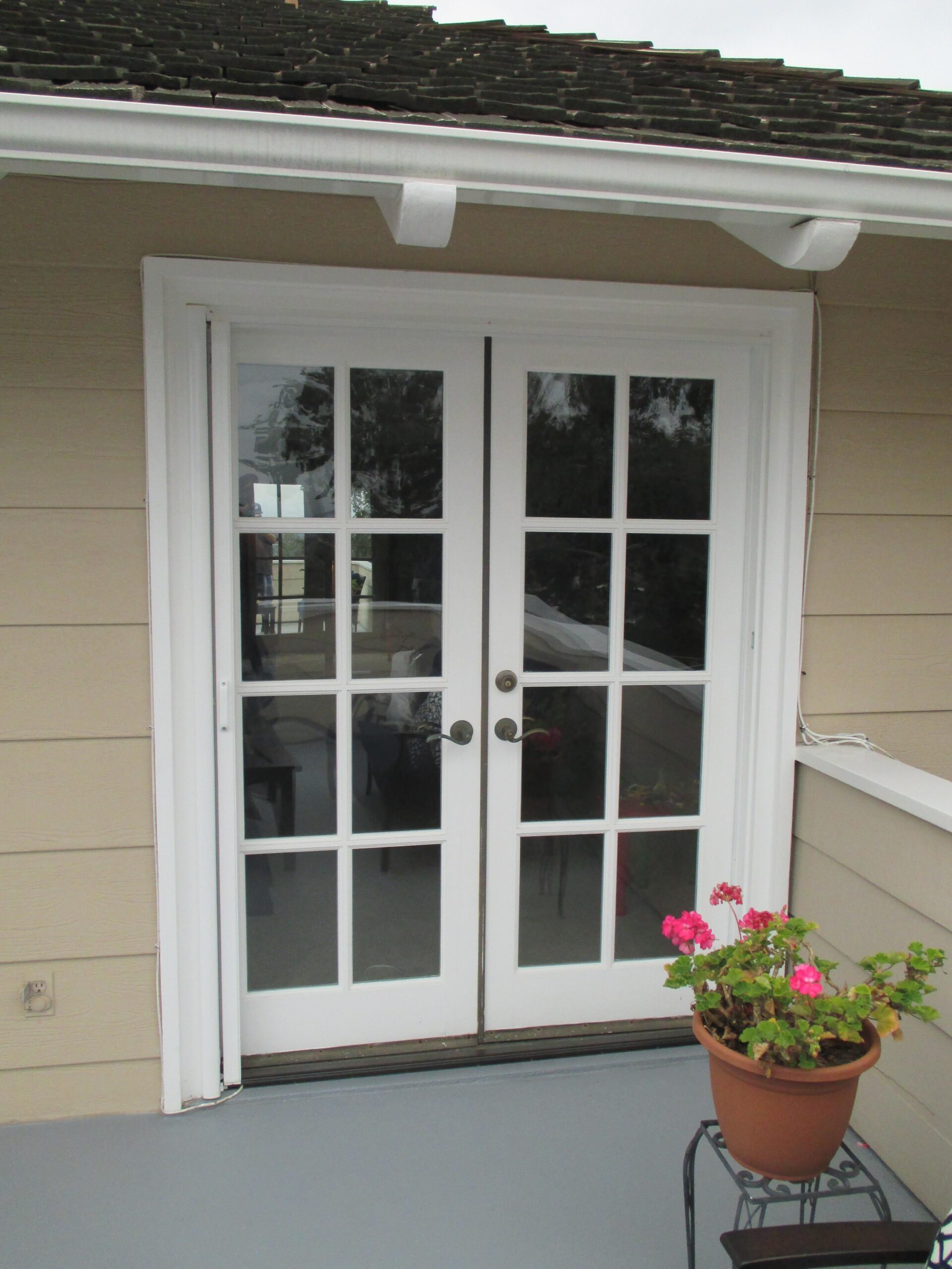 Single Over Double Doors | California Retractable Screen Doors